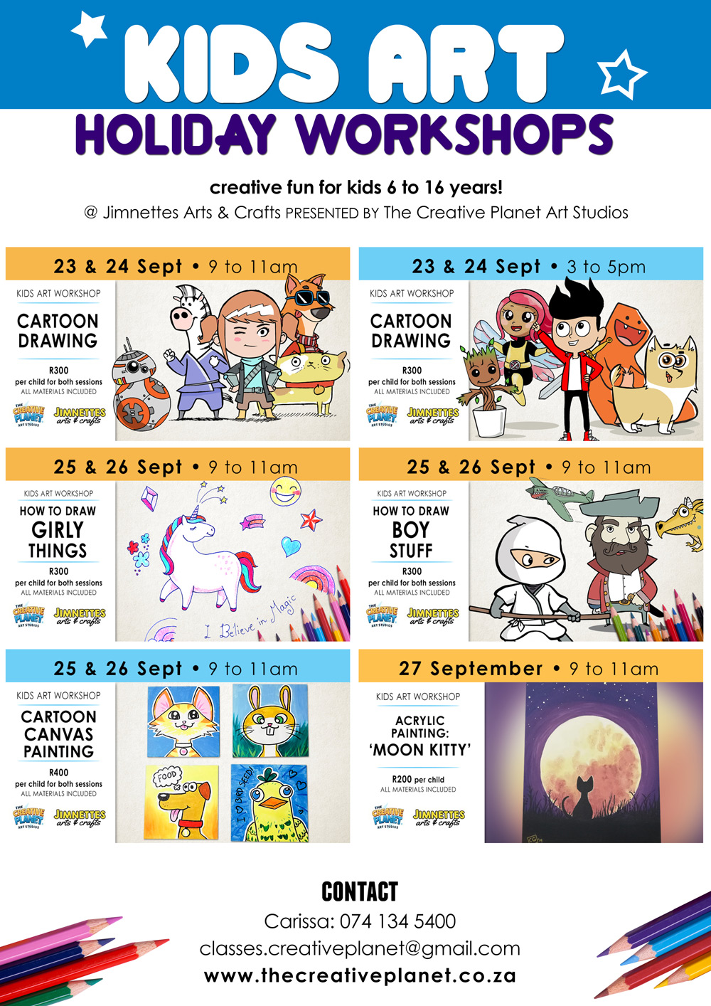 HOLIDAY WORKSHOPS – The Creative Planet